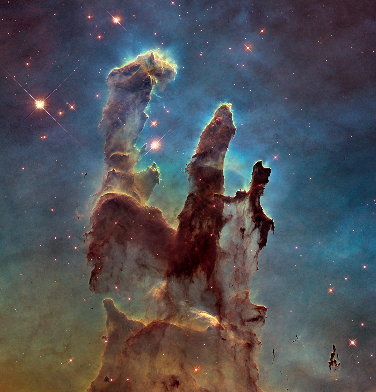Nasa Published A New Haunting Portrait Of Pillars Of Creation An