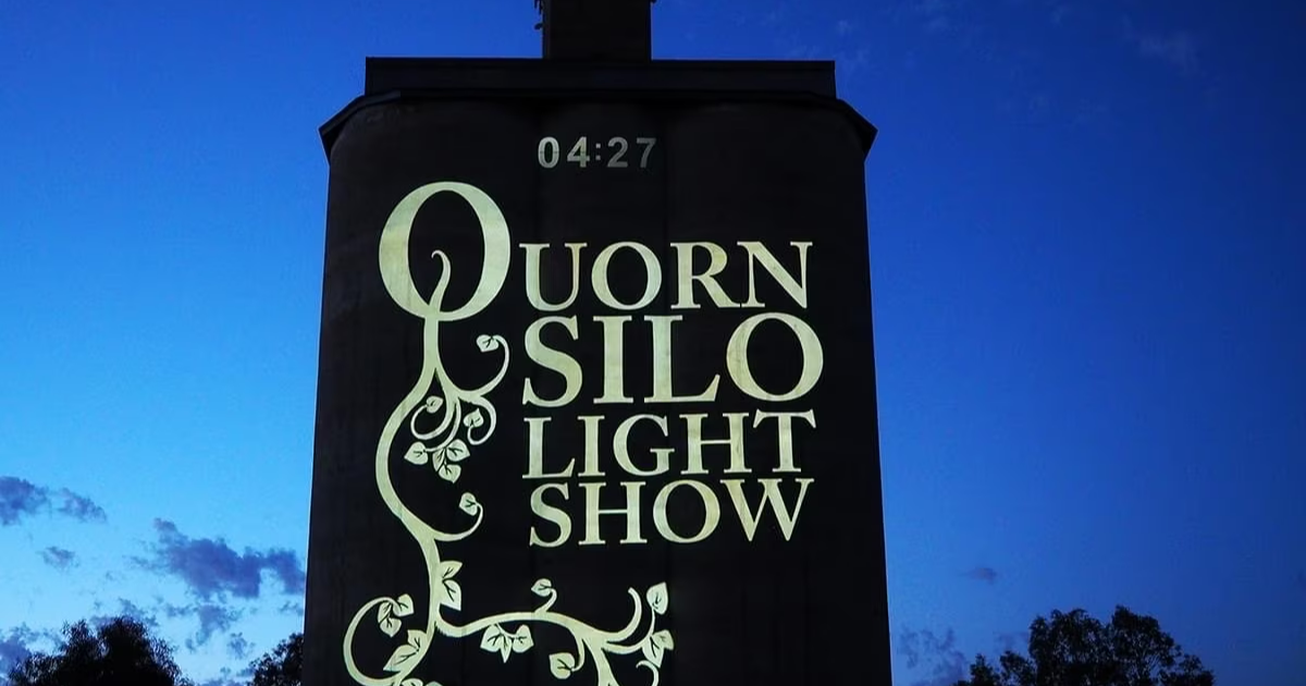 This light show brings railway town's blank silo to life every night ...