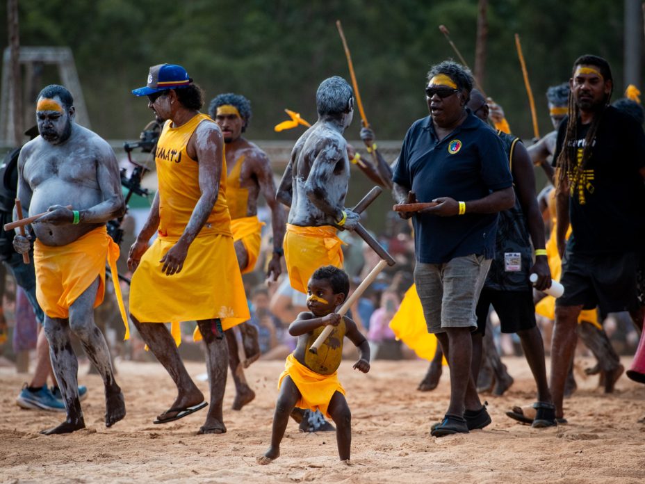 Baby steals the show at Garma - ABC News