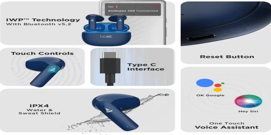 BoAt introduces the Airdopes 100 TWS in India. - Cashify