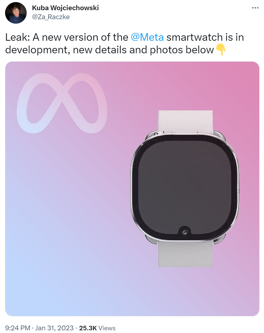 Meta's First Smartwatch Is On Its Way: Check Details Here! - Cashify