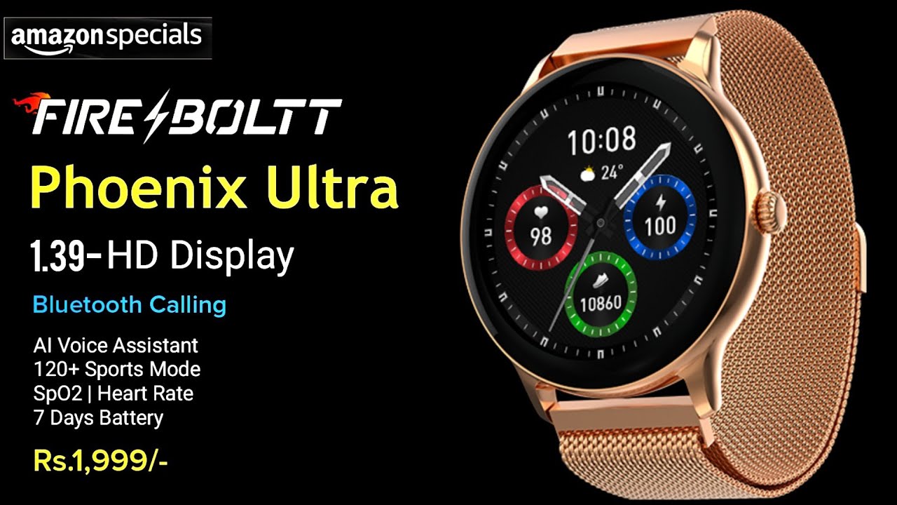 Fire-Boltt Phoenix Ultra Smartwatch Launched: Price, Specifications ...