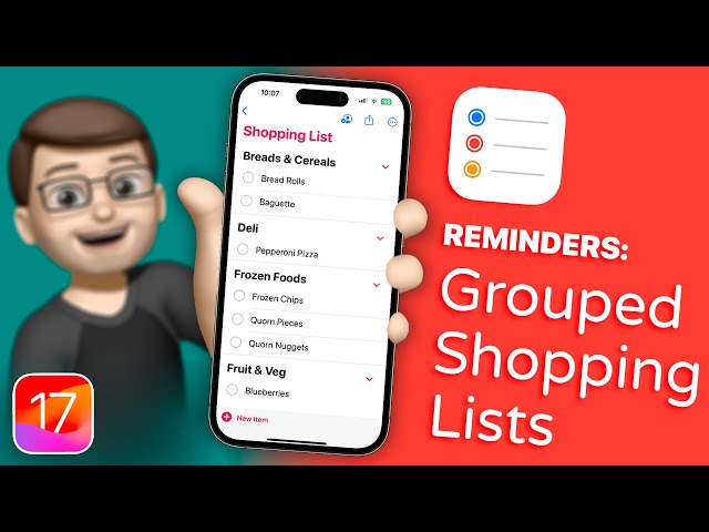 Creating Grocery Lists in iOS 17 Reminders App on iPhone - Cashify