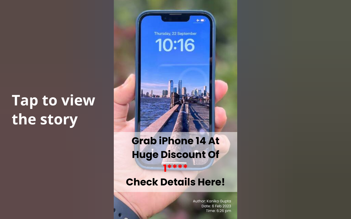 Grab iPhone 14 At Huge Discount Of 1**** Check Details Here! - Cashify